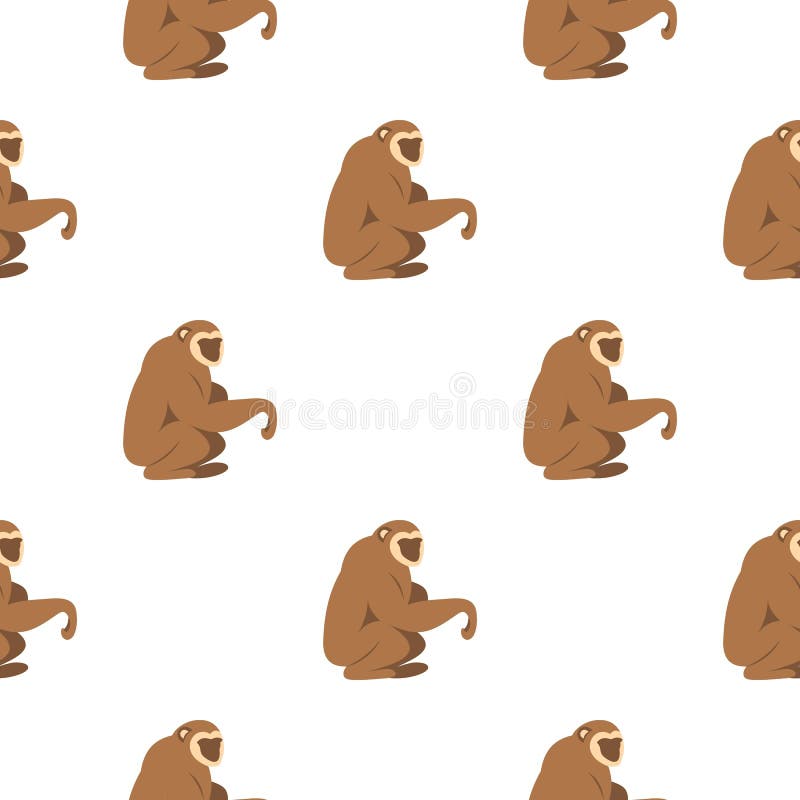 Sitting Monkey Icons Set 9 Vector Stock Vector - Illustration of baby ...