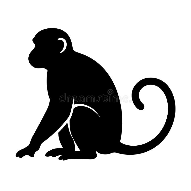 Monkey Silhouette Stock Illustrations – 16,601 Monkey Silhouette Stock Illustrations, Vectors ...