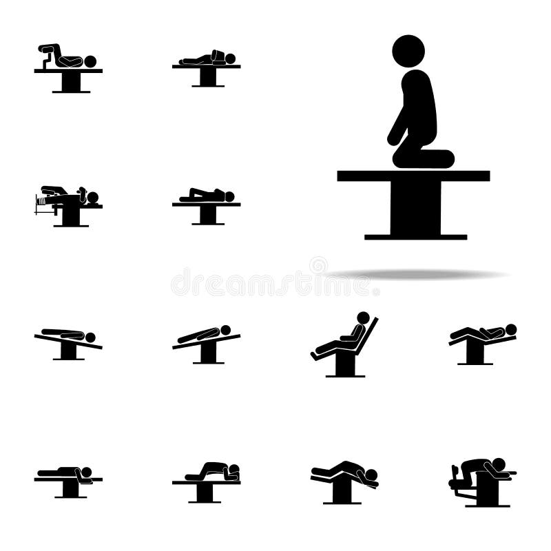 Sitting Patient Icon Surgical Icons Universal Set For Web And Mobile