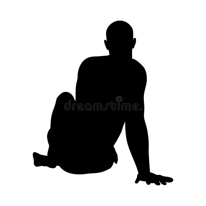 Person Sitting Silhouette Back