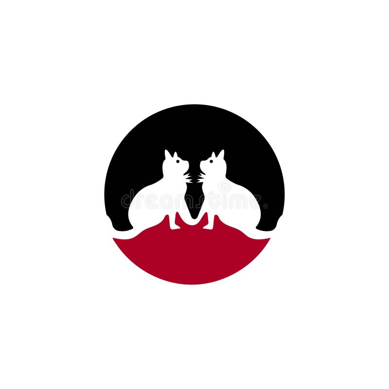 Sitting, Standing, Running Cat Animal Logo Stock Vector - Illustration ...