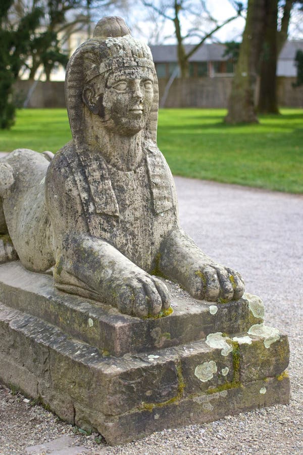 Sitting Stone Sphinx stock photo. Image of elegance, ornamental - 39763288