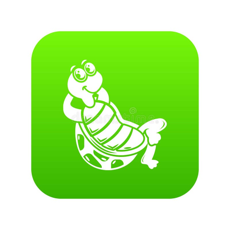 Sitting Turtle Icon, Simple Style Stock Vector - Illustration of vector ...