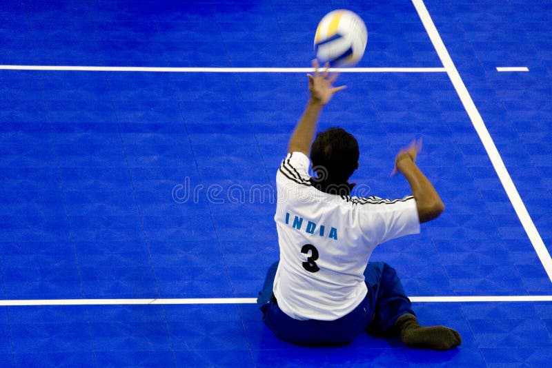 Sitting Volleyball for the Disabled Editorial Photo - Image of ...