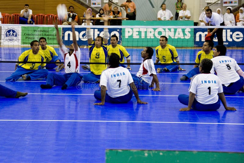 Sitting Volleyball for the Disabled Editorial Image - Image of ...