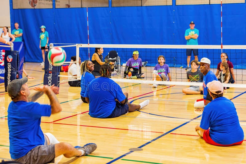 Sitting Volleyball of UCO Endeavor Games Editorial Image - Image of ...