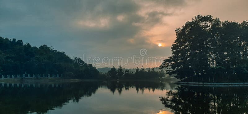 Situ wanayasa Purwakarta stock photo. Image of morning - 252803690