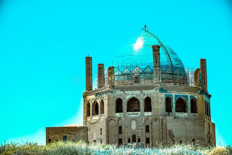 Soltaniyeh dome unesco stock photo. Image of dome, province - 187549766