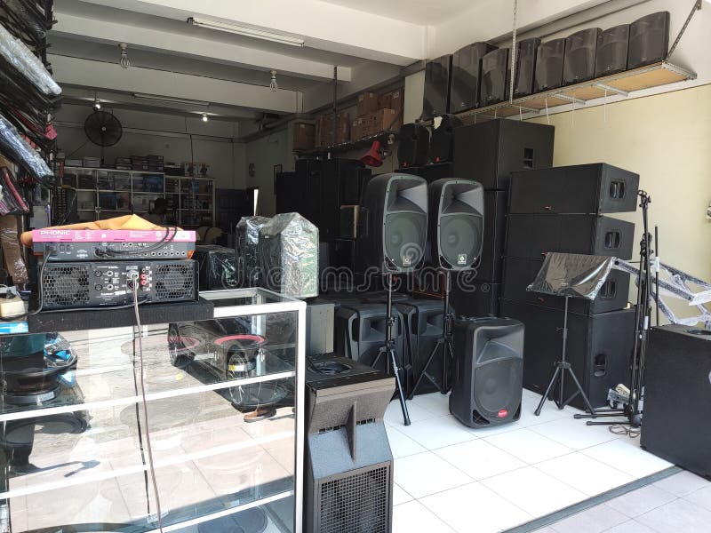 A Shop that Sells Various Kinds of Audio Equipment Editorial ...
