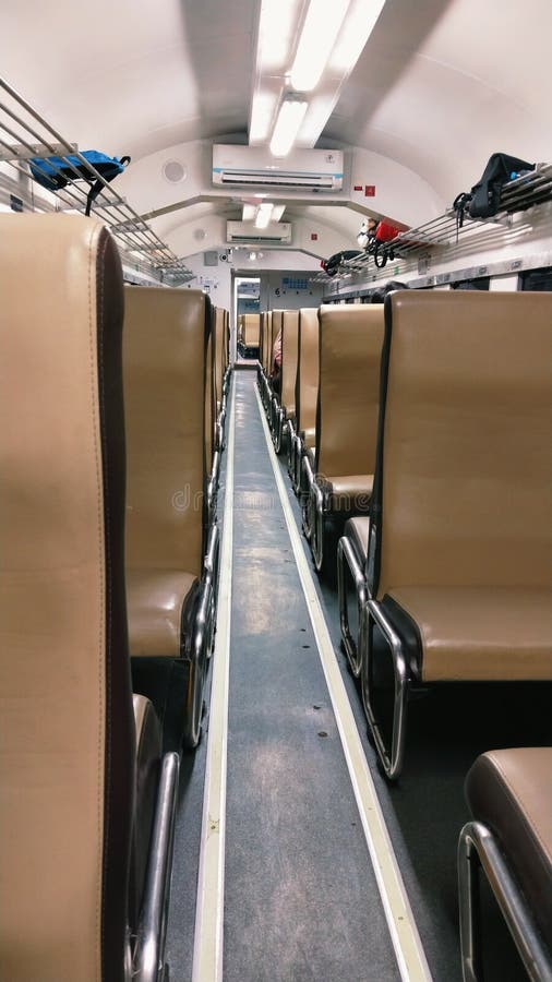 The Situation Inside the Very Quiet Train Stock Image - Image of ...