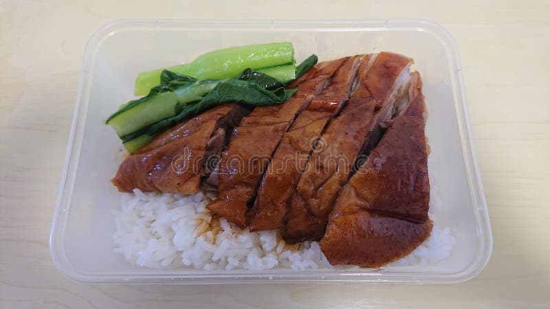 Siu Mei Roasted Goose Rice stock photo. Image of roasted - 262911928
