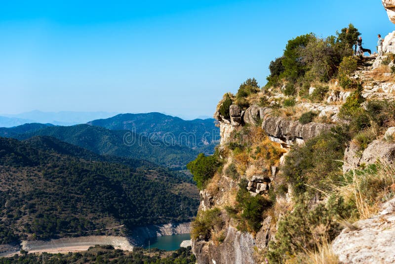 SIURANA DE PRADES, SPAIN - OCTOBER 5, 2017: Rocky Landscape in Siurana ...