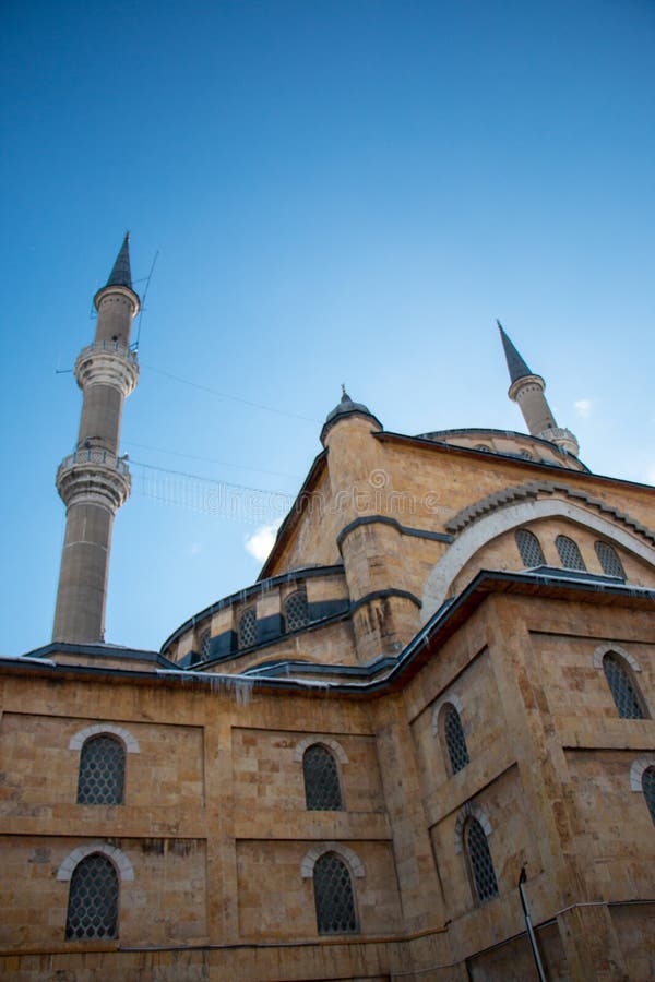 Sivas Pasha Mosque stock image. Image of cloud, blue - 186922657