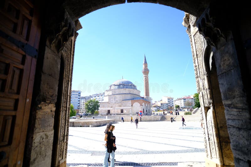Sivas Castle Mosque editorial stock photo. Image of marble - 260031343
