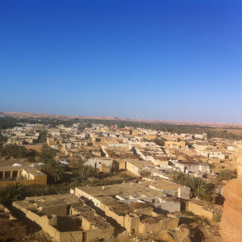Aerial view of Siwa, Egypt editorial stock image. Image of aerial ...