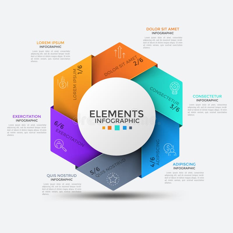 Modern Infographic Design Template Stock Vector - Illustration of ...