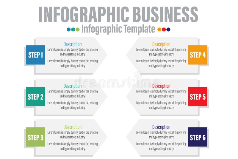 Six Rectangle Timeline Steps or Option Workflow Infographic Plan ... Six Rectangle Timeline Steps or Option Workflow Infographic Plan ...