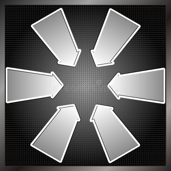 Six arrows stock vector. Illustration of abstract, vector - 38085521