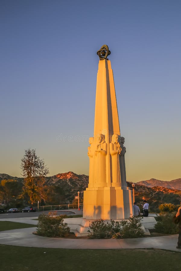 Six Astronomers Monument at Griffith Observatory Editorial Stock Photo ...