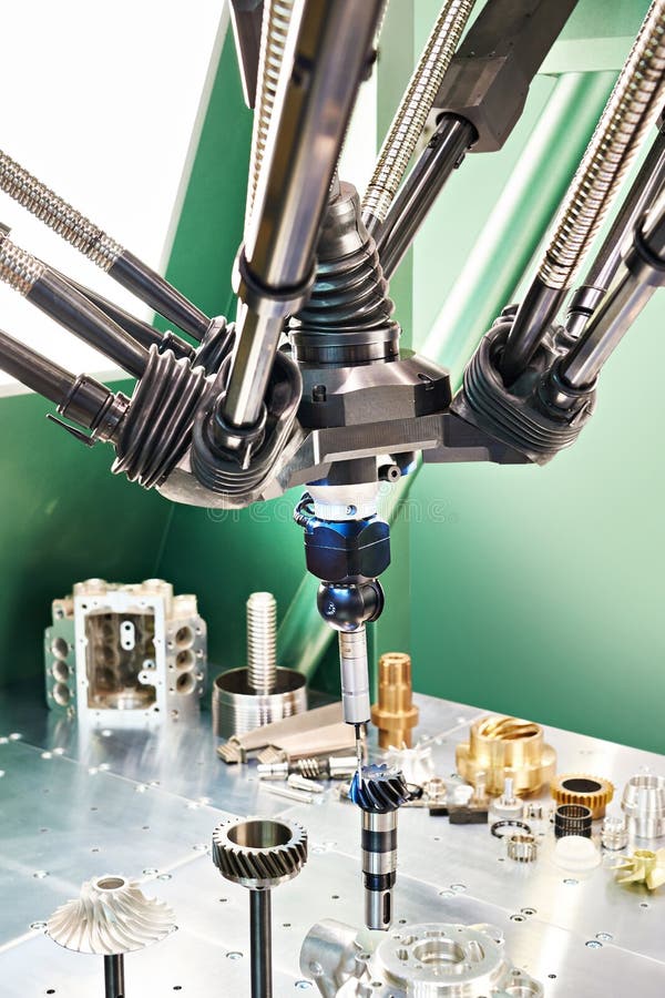 Coordinate Measuring Machine Stock Photo - Image of industry, closeup ...
