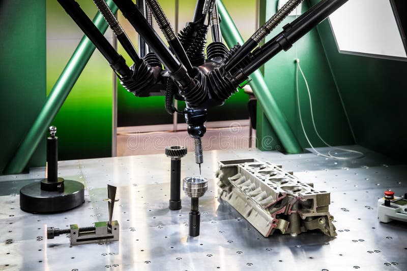 The Coordinate Measuring CMM Machine Isolated On A White Background ...