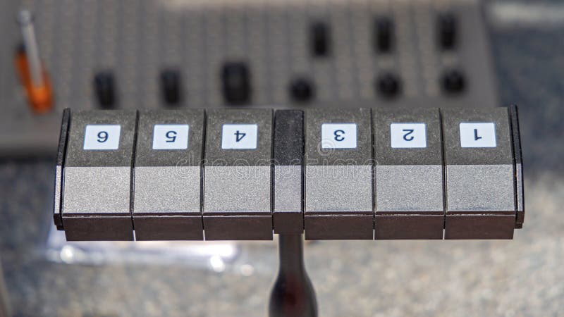 Six Buttons Control stock photo. Image of controls, equipment - 248462372