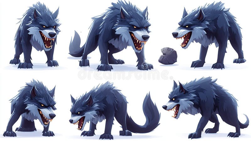Cartoon Wolves Stock Illustrations – 2,760 Cartoon Wolves Stock ...