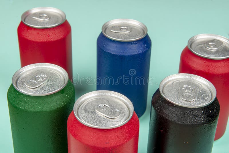 Blank Drink Can Differents Colors Stock Photos - Free & Royalty-Free ...