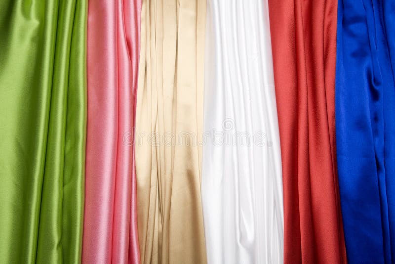 Six color satin stock photo. Image of side, white, satin - 7515056