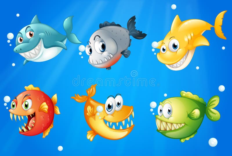 Fishes stock vector. Illustration of marine, object, fishes - 11550931