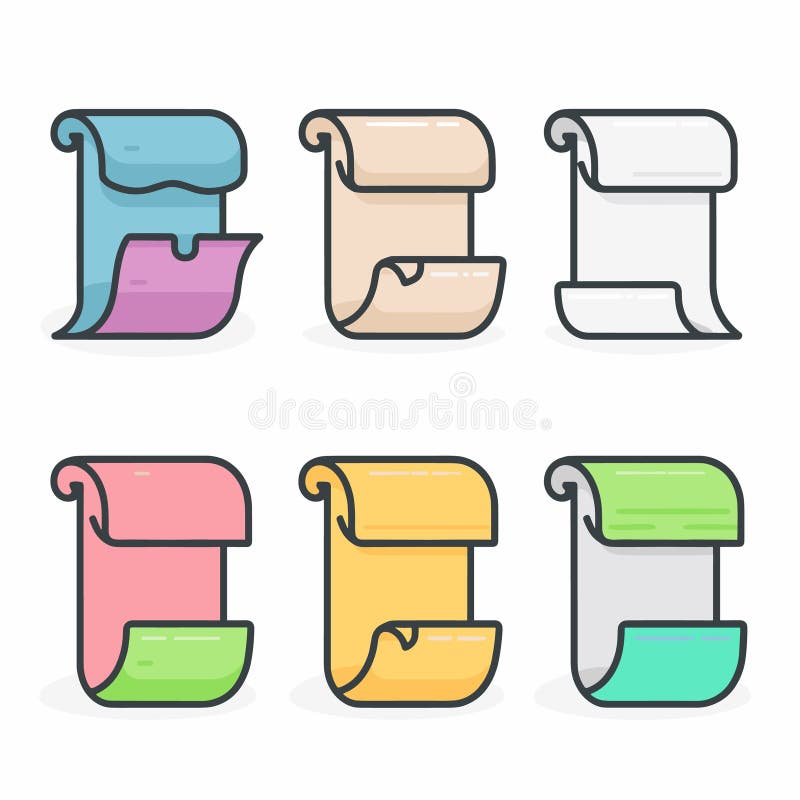 Cartoon Paper Scroll Isolated Stock Illustrations – 6,096 Cartoon Paper ...