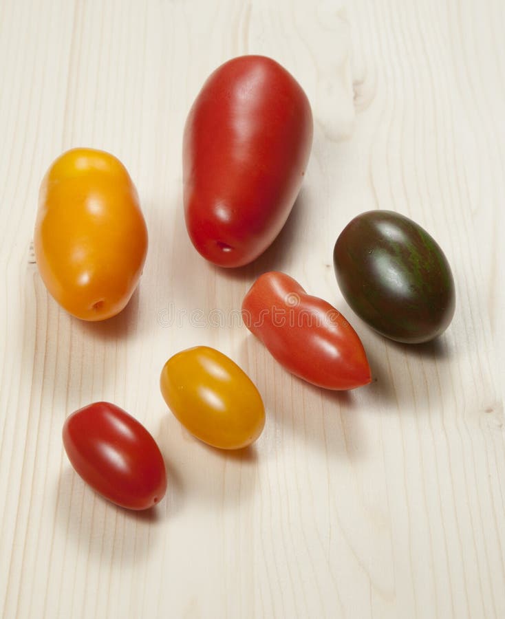 Six colors of tomato stock image. Image of healthy, cultivar - 26264923
