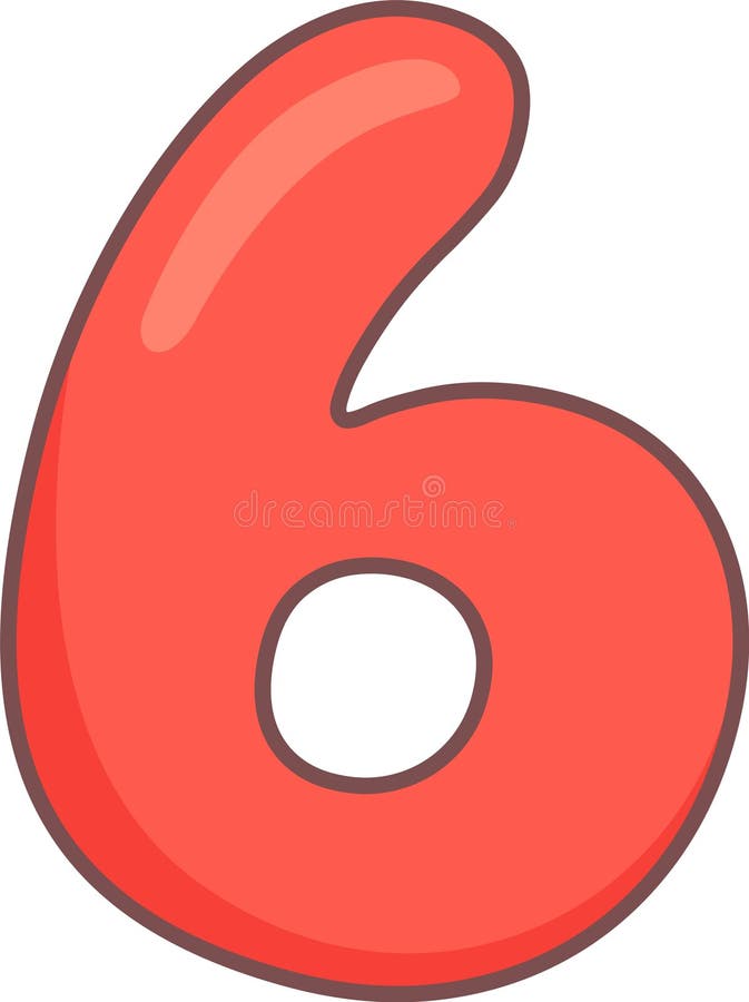 7 Digit Cartoon Alphabet stock vector. Illustration of seven - 302330317