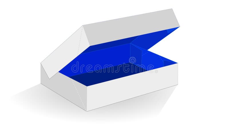 Six Corner Glued Tray, 6 Corner Box Dieline and Packaging Design ...