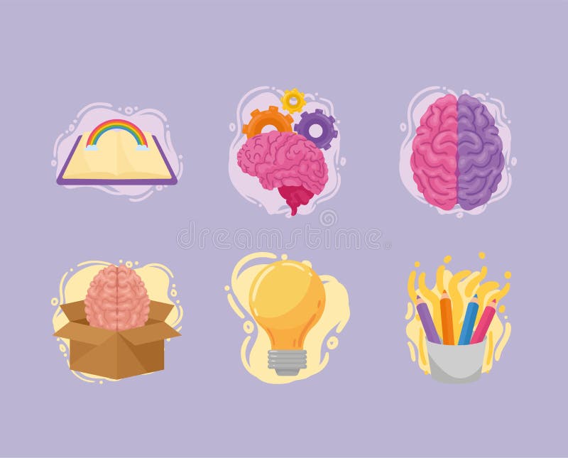 Six creative art icons stock vector. Illustration of creativity - 248285078