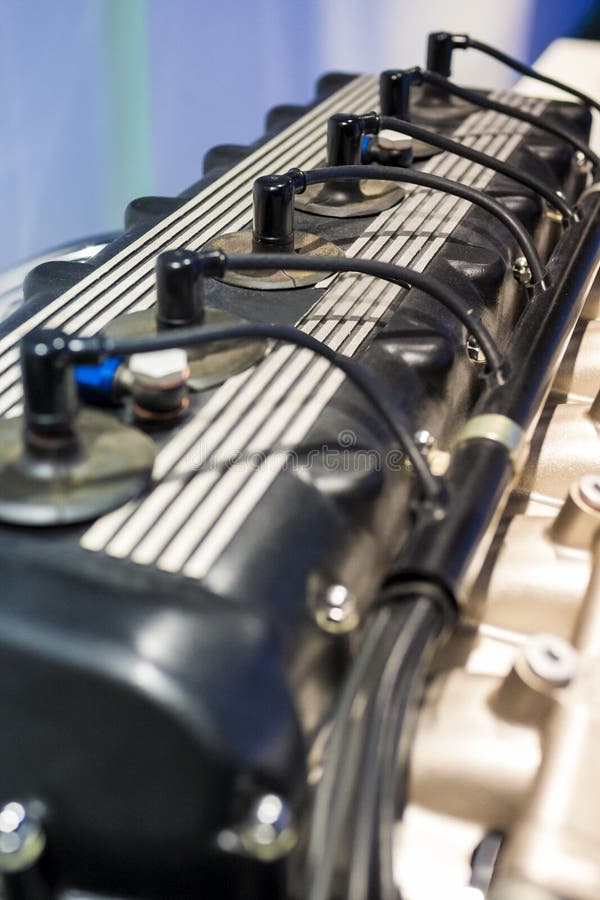 Six Cylinder Car s Engine stock photo. Image of clean - 35686196