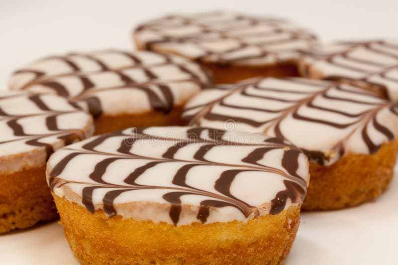 Six delicious small cakes stock image. Image of little - 17143505