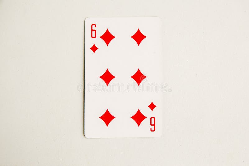Six of Diamonds Playing Card Stock Image - Image of russian, success ...