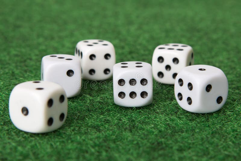 Six dice stock image. Image of gambling, game, dice, games - 28860397