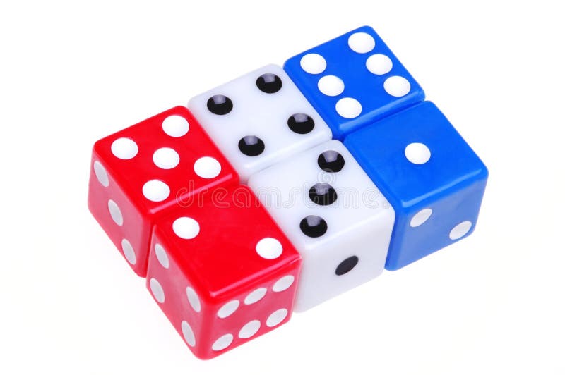 Dice Balancing stock photo. Image of fate, isolated, chance - 13289576