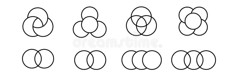 Six Different Overlapping Circle Patterns Form Unique Geometric Designs ...