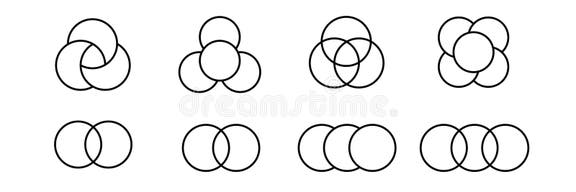 Six Different Overlapping Circle Patterns Form Unique Geometric Designs ...