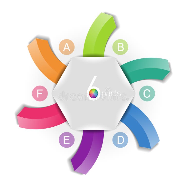 Six directions arrows stock vector. Illustration of info - 29966660