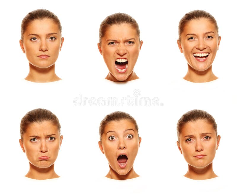Six faces stock photo. Image of facial, crying, anger - 16187244