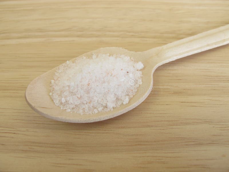 Six Grams of Salt on a Wooden Spoon Stock Photo - Image of gram, rock ...