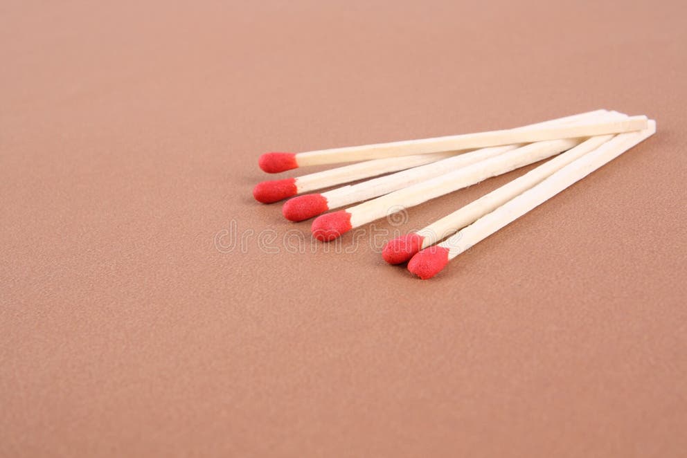 Six matches stock photo. Image of group, fire, equipment - 18256008