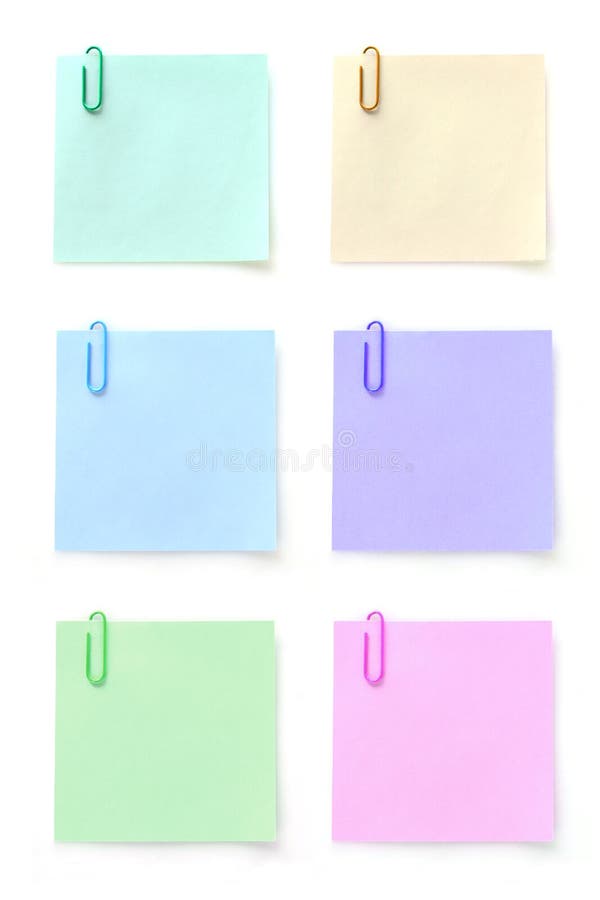 Paper Clip & Memo stock photo. Image of reminder, background - 7591600
