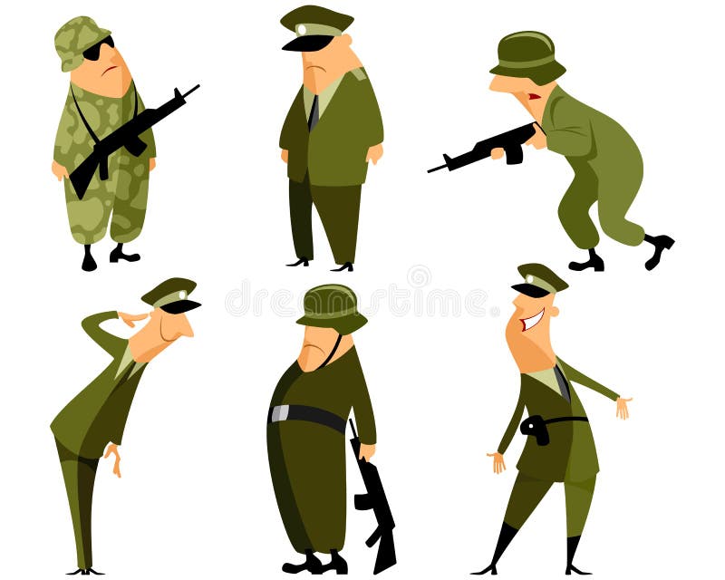 Six military set stock vector. Illustration of attack - 64328453