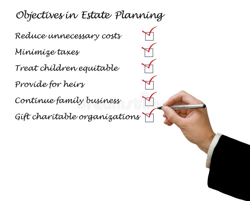 Objectives in Estate Planning Stock Photo - Image of costs, expert ...