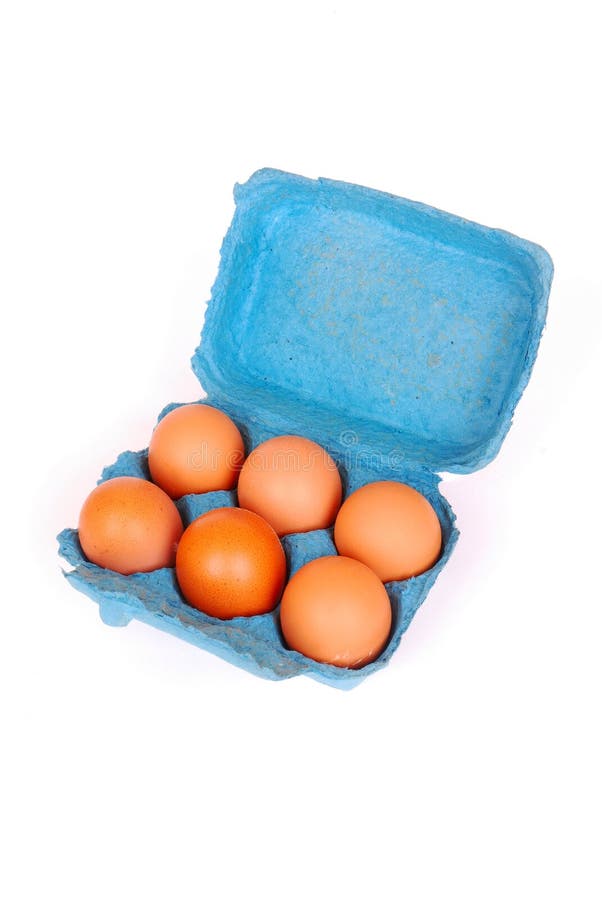 Six pack eggs stock photo. Image of complete, diet, cardboard - 15631486